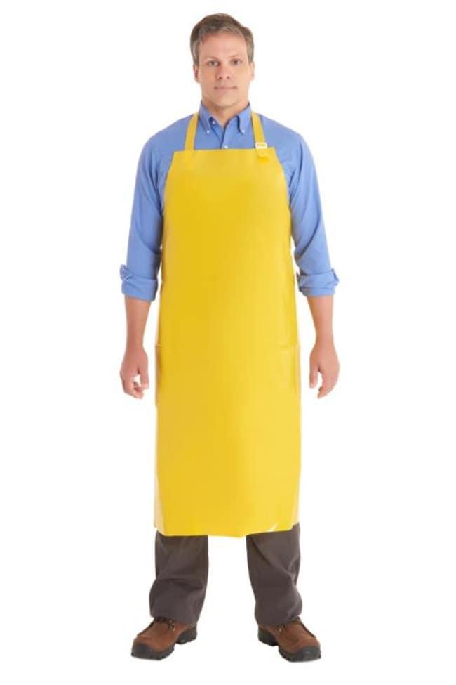 Ansell AlphaTec 56-801 Polyurethane Apron L x W: 45 x 35 in.; Blue ...