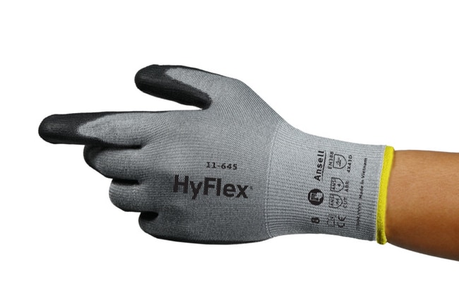 Ansell HyFlex 11-645 Knitted Industrial Gloves, Palm Coated | Fisher ...