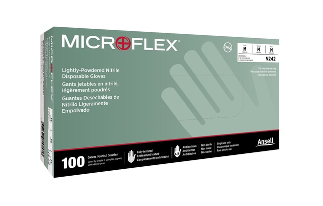 MicroflexMICROFLEX N24 Industrial Nitrile Gloves:Personal Protective ...