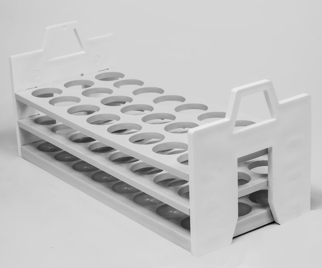 Fisherbrand Three-Tier Polypropylene Test Tube Racks Tubes (25 to 30 mm ...