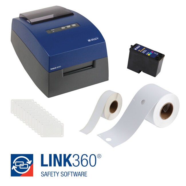 Brady™ LINK360™ Safety Software with BradyJet J2000 Color Label Printer ...