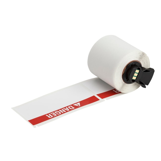 Brady All Weather Permanent Adhesive Vinyl Labels with ANSI Header for ...