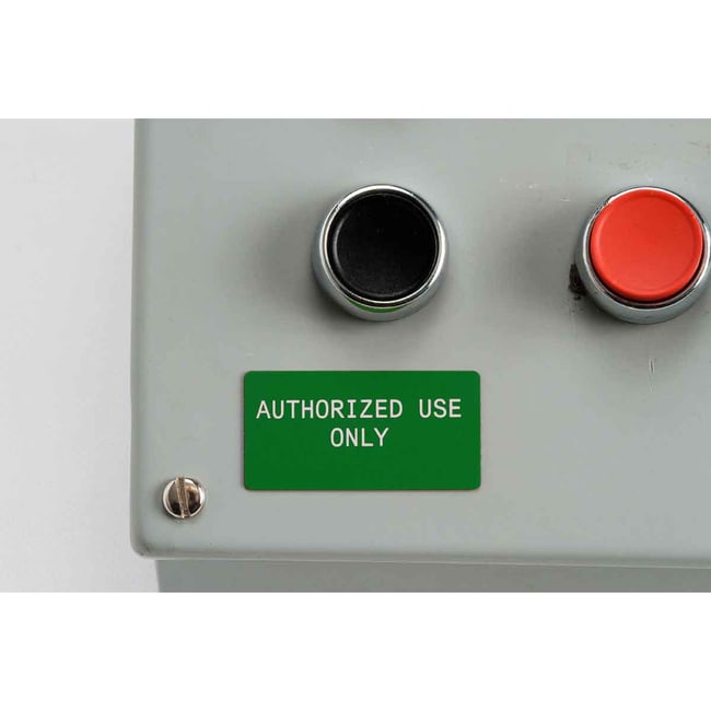 Brady Raised Green Panel Labels for M6/M7 Printers Raised Green Panel ...