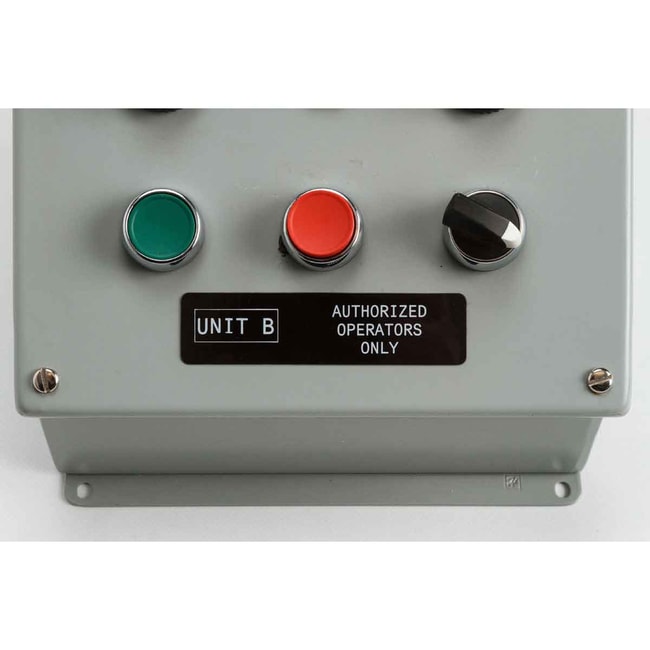 Brady Raised Black Panel Labels for M6/M7 Printers Raised Black Panel ...