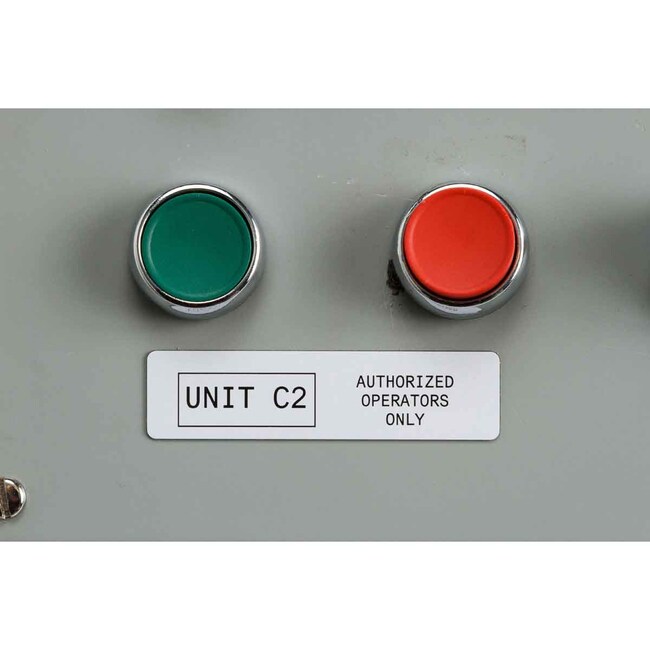 Brady Raised White Panel Labels for M6/M7 Printers Raised White Panel ...