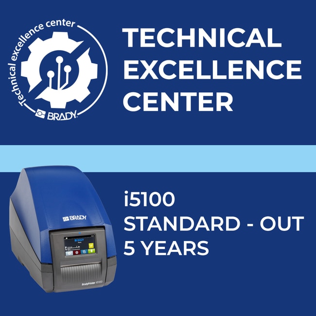 Brady Contrato de servicios i5100 Standard Out 5 años 5 Years ...