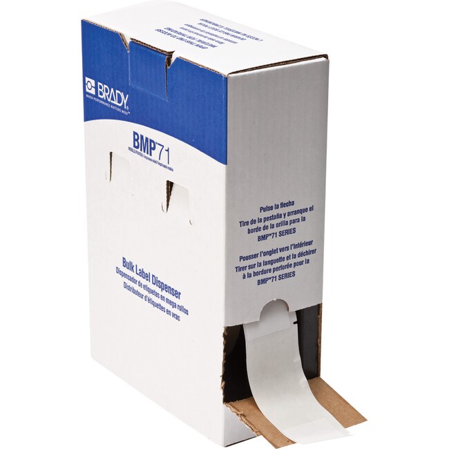 Brady™ Printer Label Color: blanco/transparente; material: vinilo ...