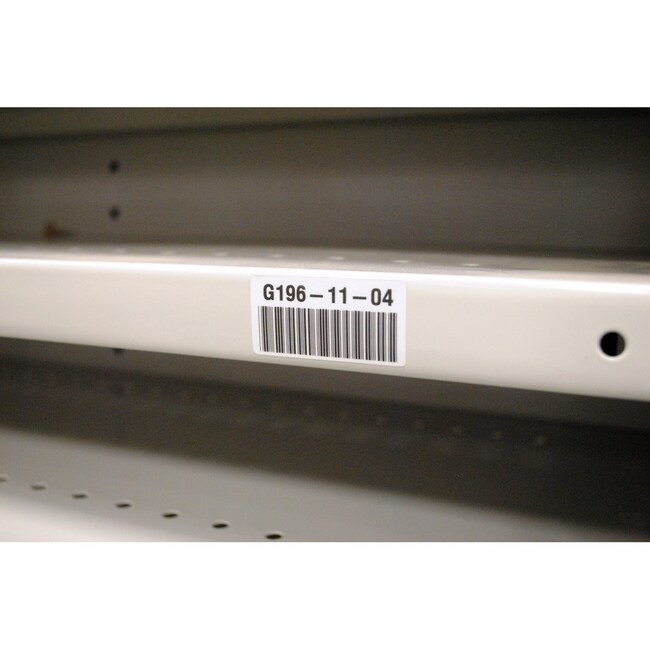 Brady™ Polyester Label Permanent Rubber Adhesive; White; Dimensions: 25 ...