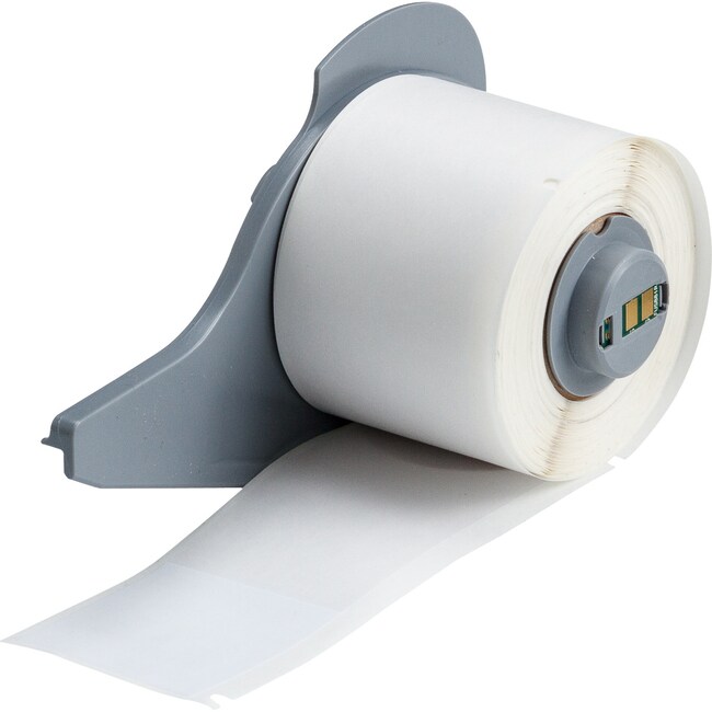 Brady Printer Label Color: White/Transparent; Material: Vinyl ...