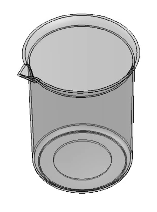 Buerkle Laboratory Beaker 600mL:Beakers and Lids, Quantity: Pack of 12 ...