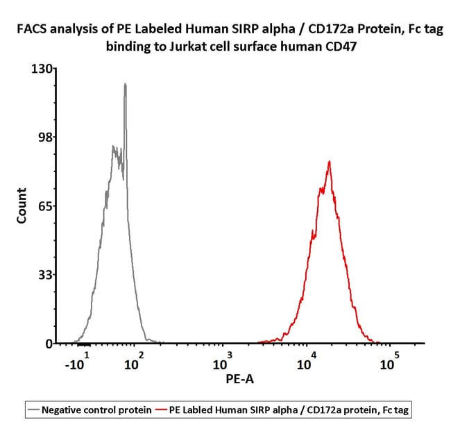 ACROBiosystems PE-Labeled Human SIRP alpha / CD172a Protein, Fc Tag (recommended for ...
