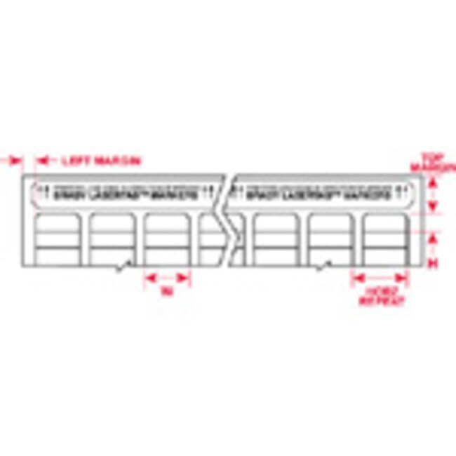 Brady™ LaserTab Laser Printable Nylon Labels LaserTab Laser Printable ...