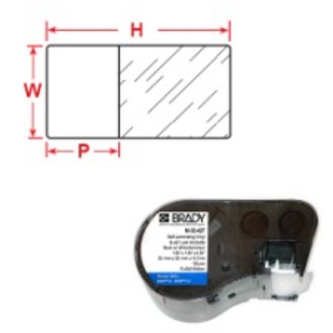 Brady™ BMP51/53 Labelmaker Labels, Rectangle W x H: 38.10 x 152.40 mm ...