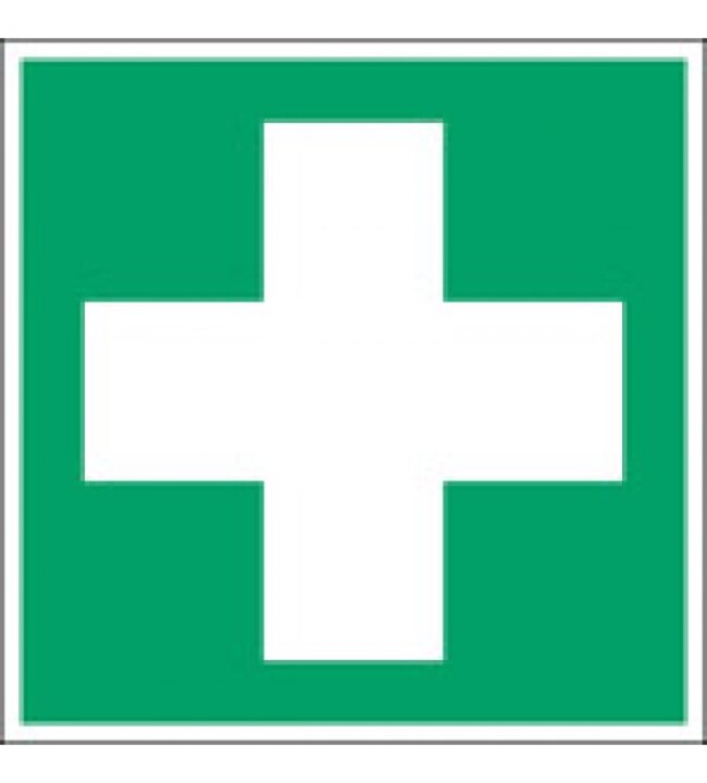 Brady™ Aluminum: ISO Safety Sign - First aid W x H: 100 x 100 mm Brady ...