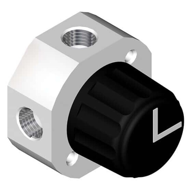 Valve, 4-port, 90° cconfiguration | Fisher Scientific