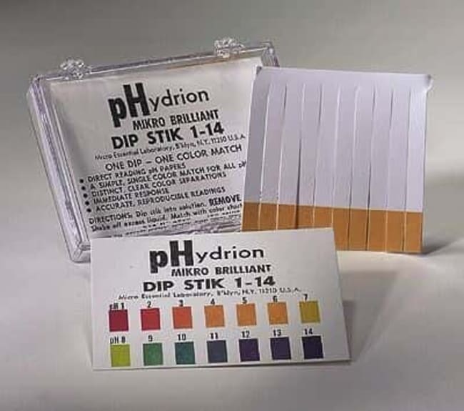 X1 pHydrion Plastic pH Strips n Clear Plastic Case | Fisher Scientific