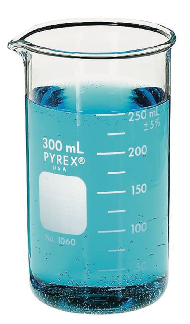 Cole-Parmer™ Pyrex™ 1060 Berzelius Tall Form Beaker 25mL-250mL Glass ...