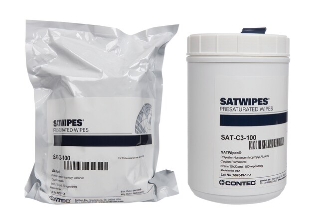 Contec™ Lingettes présaturées SATWipes™ SATWipes avec lingettes non ...