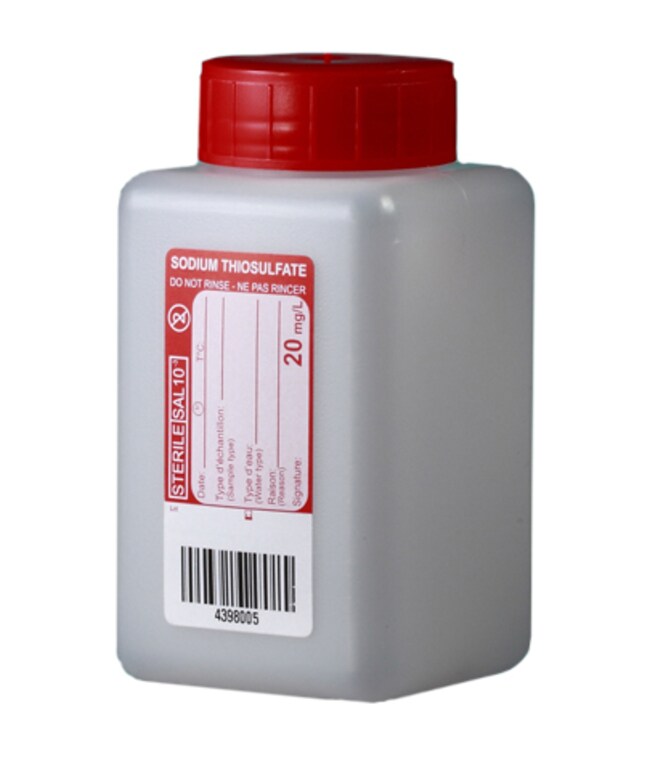 CORNING GOSSELIN™ Water Sampling Square HDPE Bottle, Tamper-Evident Cap ...