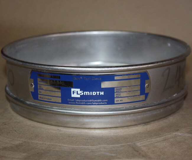 Endecotts™ Stainless Steel Test Sieve, 200mm dia. Pore Size: 63μm ...