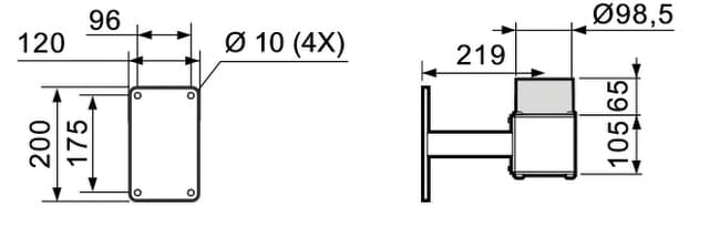 Wall bracket for suction arms MT 1000-75 and MT 15 | Fisher Scientific