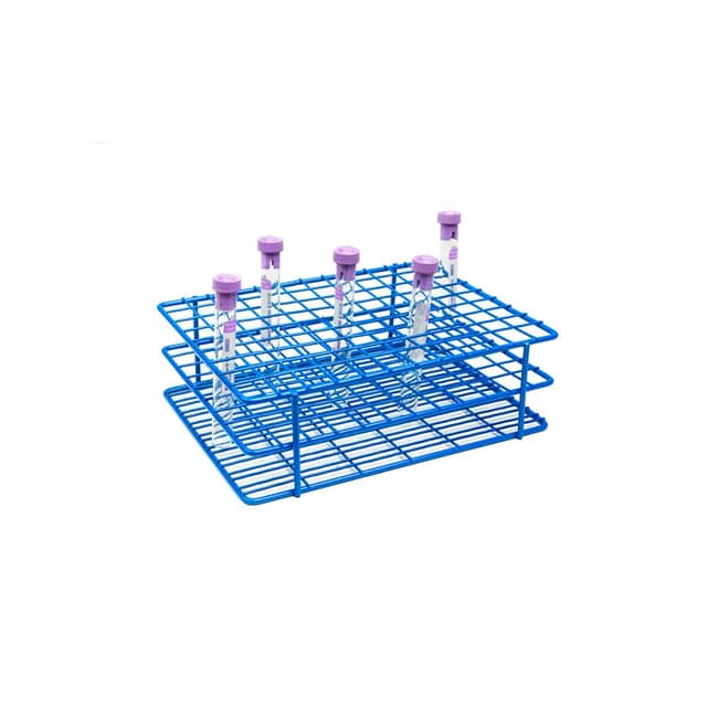 Fisherbrand™ HDPE Coated Wire Rack Tube Array: 9 x 12; Wells: 108; Well ...