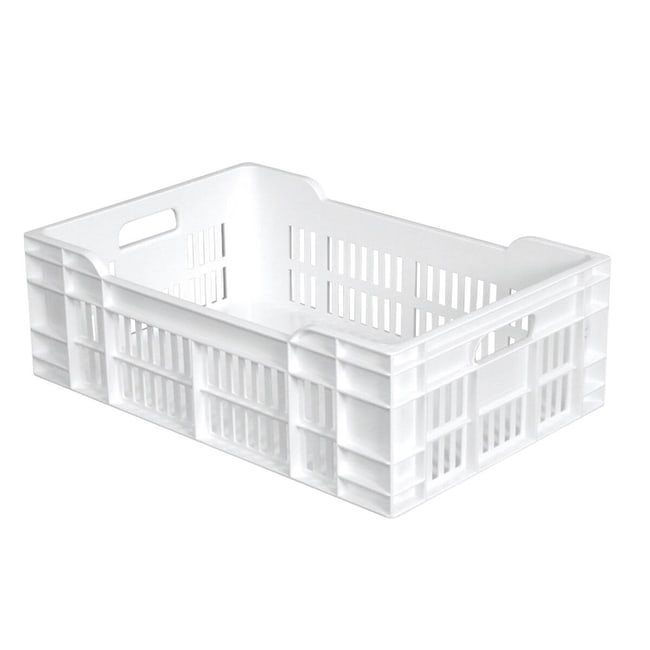 Gilac Perforated Crate with Solid Bottom White | Buy Online | Gilac ...