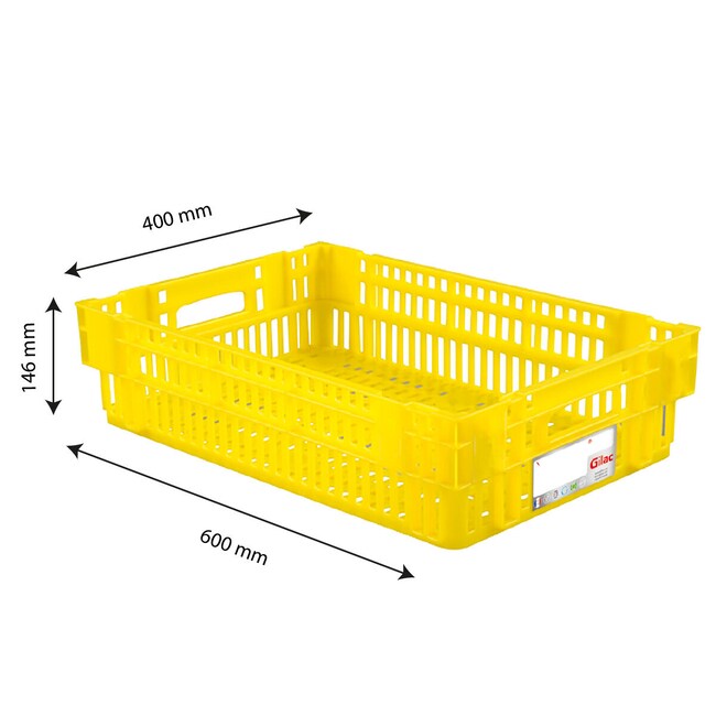 Gilac™ HACCP Nesting Stacking Perforated Crate HACCP Nesting Stacking ...
