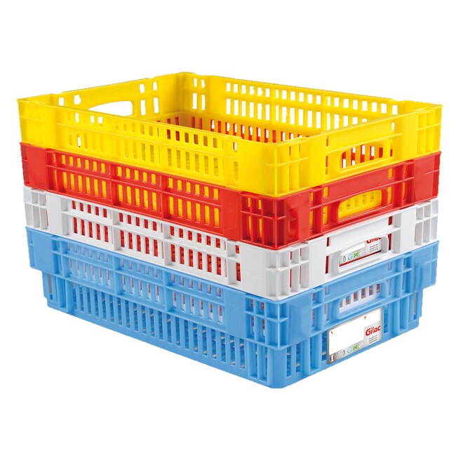 Gilac™ HACCP Nesting Stacking Perforated Crate HACCP Nesting Stacking ...