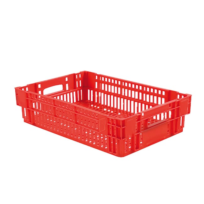 Gilac Nesting Stacking Perforated Crate Dimensions (L x W x H): 600 x ...