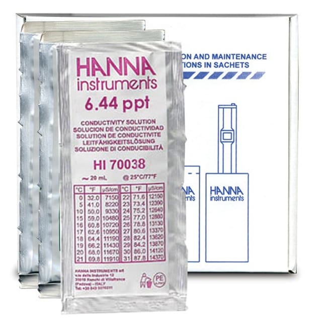 Hanna Instruments 6.44PPT TDS SOL. SACHETS 25 PIECES OF EACH, Quantity ...