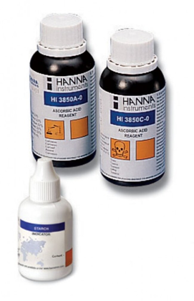 Hanna Instruments REAGENTS FOR ABSORBIC ACID TEST KIT, Quantity: Varje ...