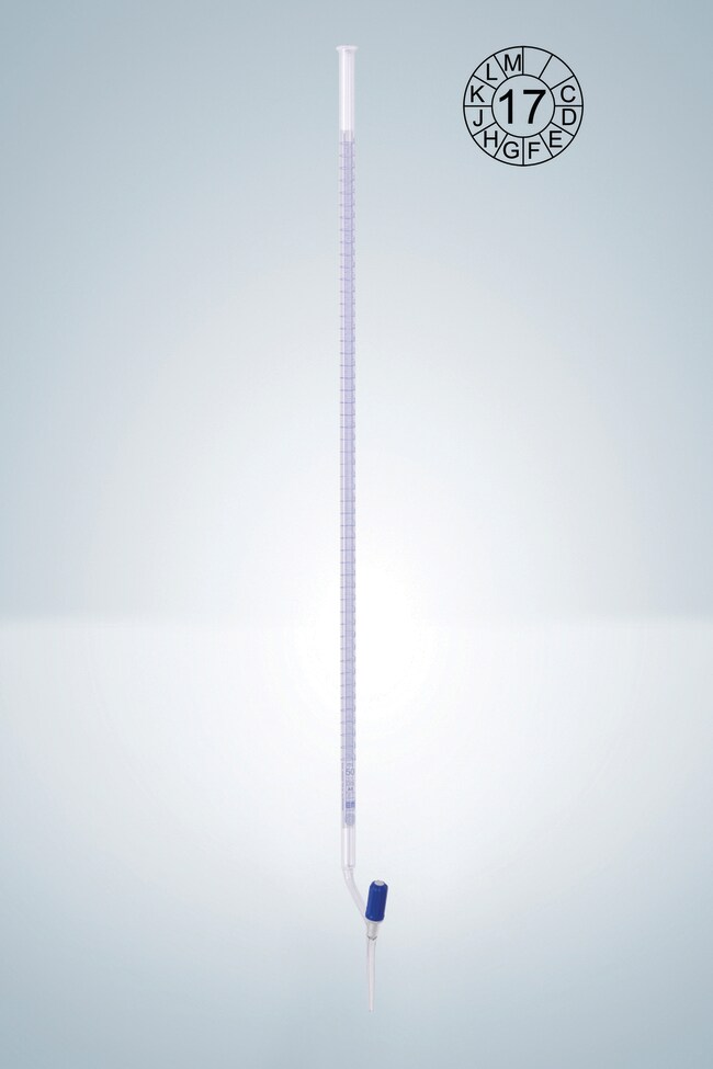 Hirschmann™ Class AS Glass Burettes, Lateral Stopcock with PTFE-Spindle ...
