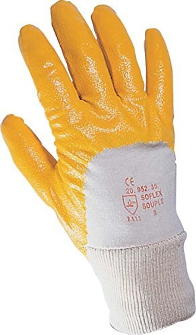Honeywell Safety Products 1P GLOVE S0FLEX NITRILE YELL T08, Quantity ...