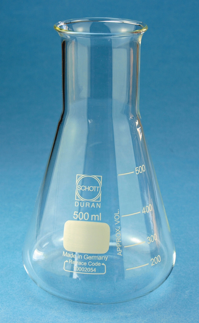 Karl Hecht™ Assistent™ DURAN™ Wide Neck Graduated Erlenmeyer Flasks ...
