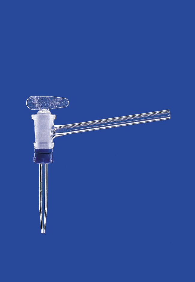Lenz Laborglasintrumente Burette Stopcock, Lateral, with Glass Plug NS ...