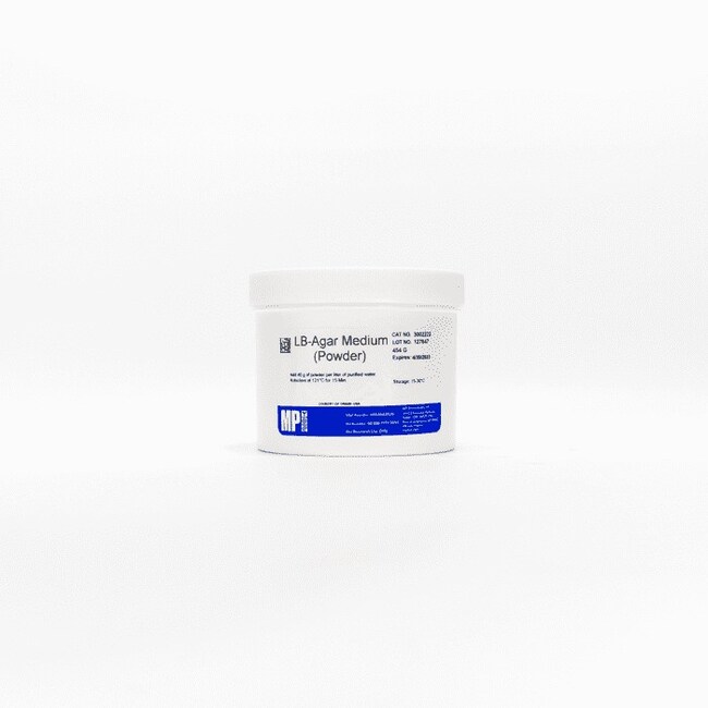 MP Biomedicals™ LB-Agar, Powdered Polvo; 454g MP Biomedicals™ LB-Agar ...