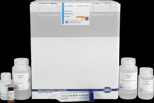 Macherey-Nagel NucleoSpin Blood XL, Maxi kit for DNA from blood 50 ...