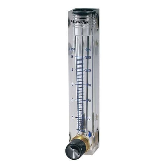 VALVE ACRYLIC FLOWMETER 127MM SCALE FOR WATER 4-36LPM | Fisher Scientific