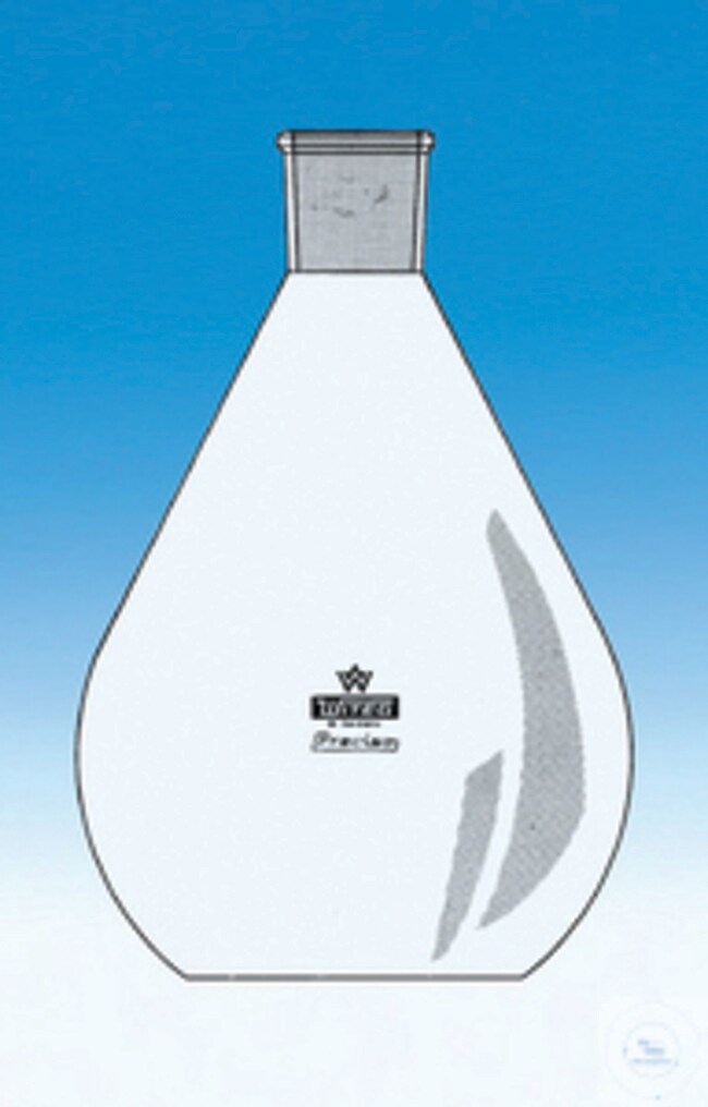 Witeg™ Matraz en forma de pera de vidrio de borosilicato con fondo ...