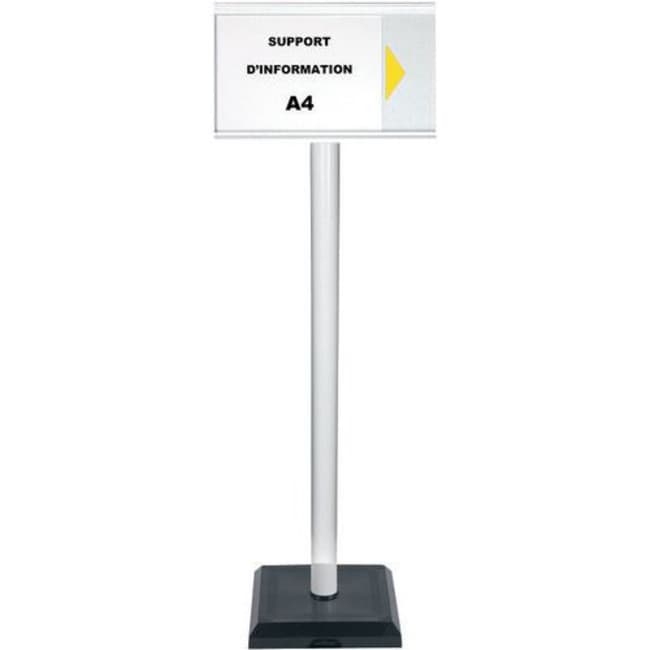 Manutan Post + A4 Info Panel, model: post on base + information panel ...