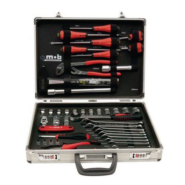 Manutan ALUMINIUM CASE + 51-PIECE TOOL KIT, Quantity: 1 set | Fisher ...