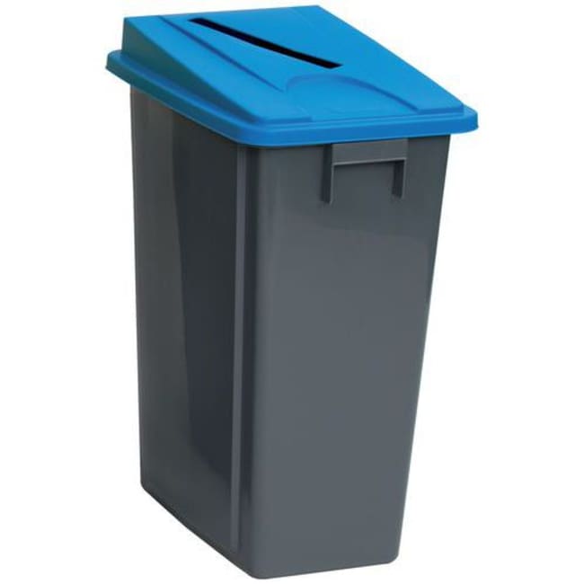 Manutan Waste containers with blue blue paper 60 l Manutan, Quantity ...