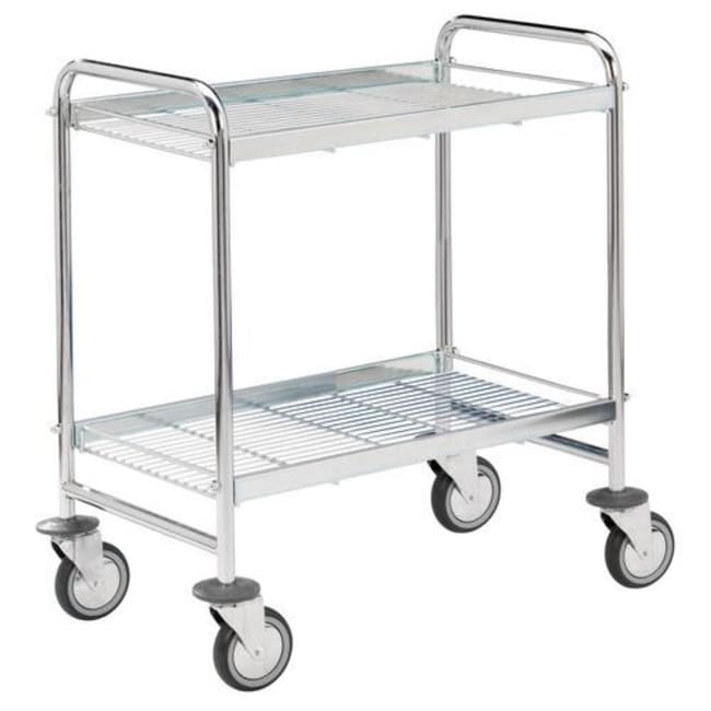 Manutan Removable trolley, strength: 150 kg, number of trays: 2 ...