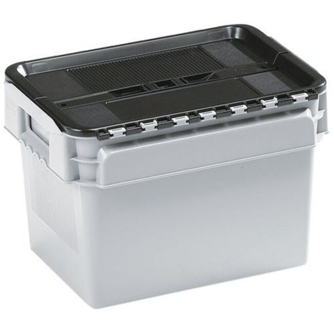 Curtec Standard tray with integrated lid, capacity: 20 L, overall ...