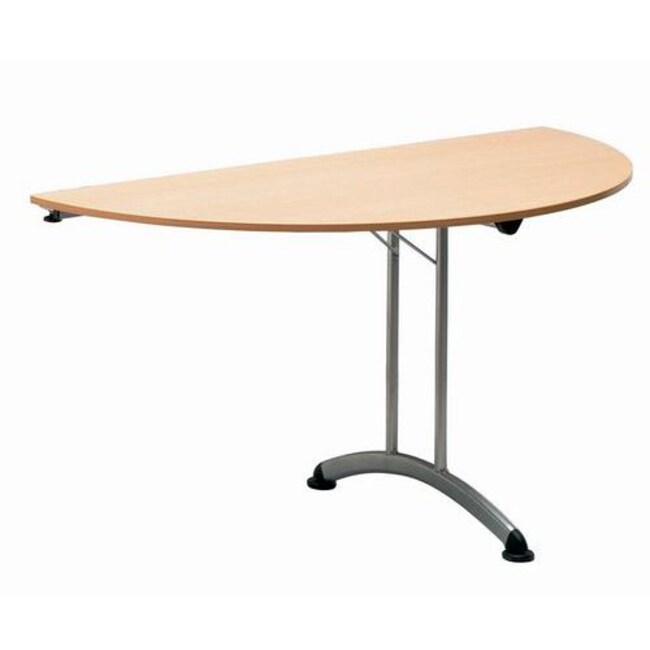 Manutan Modular folding table, width: 140 cm, shelf colour: beech ...