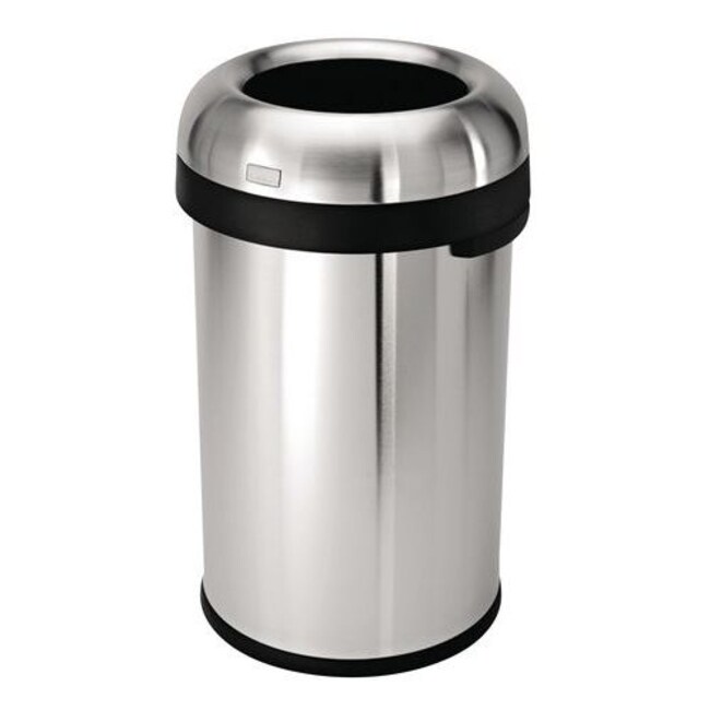Simplehuman Trash Open Top 80 L stainless steel Matt, Quantity: cada ...