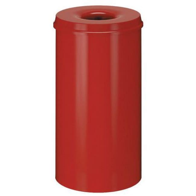 Manutan Waste bin fireproof 50 L red, Quantity: Each | Fisher Scientific