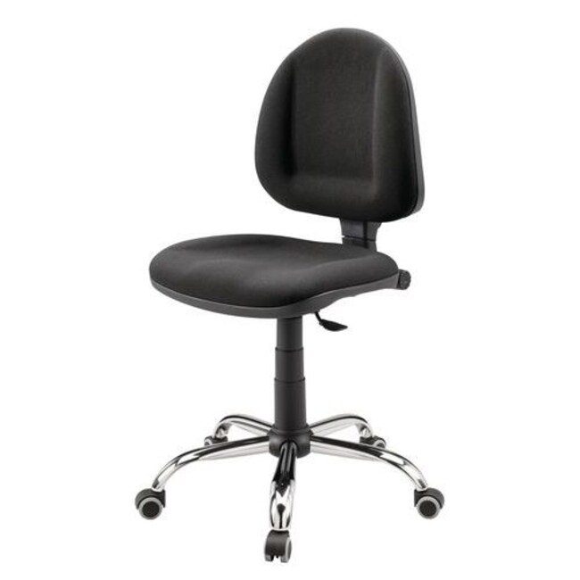Manutan Work chair Ergo low Fabric black, Quantity: Varje | Fisher ...
