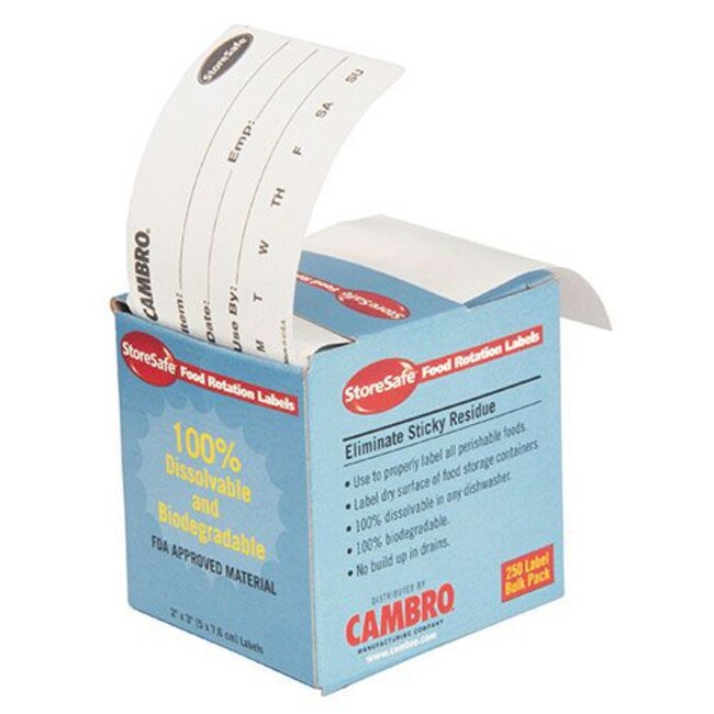 X24 Disposable Catering Labels. 250 per roll, Quantity: Pack of 24 ...